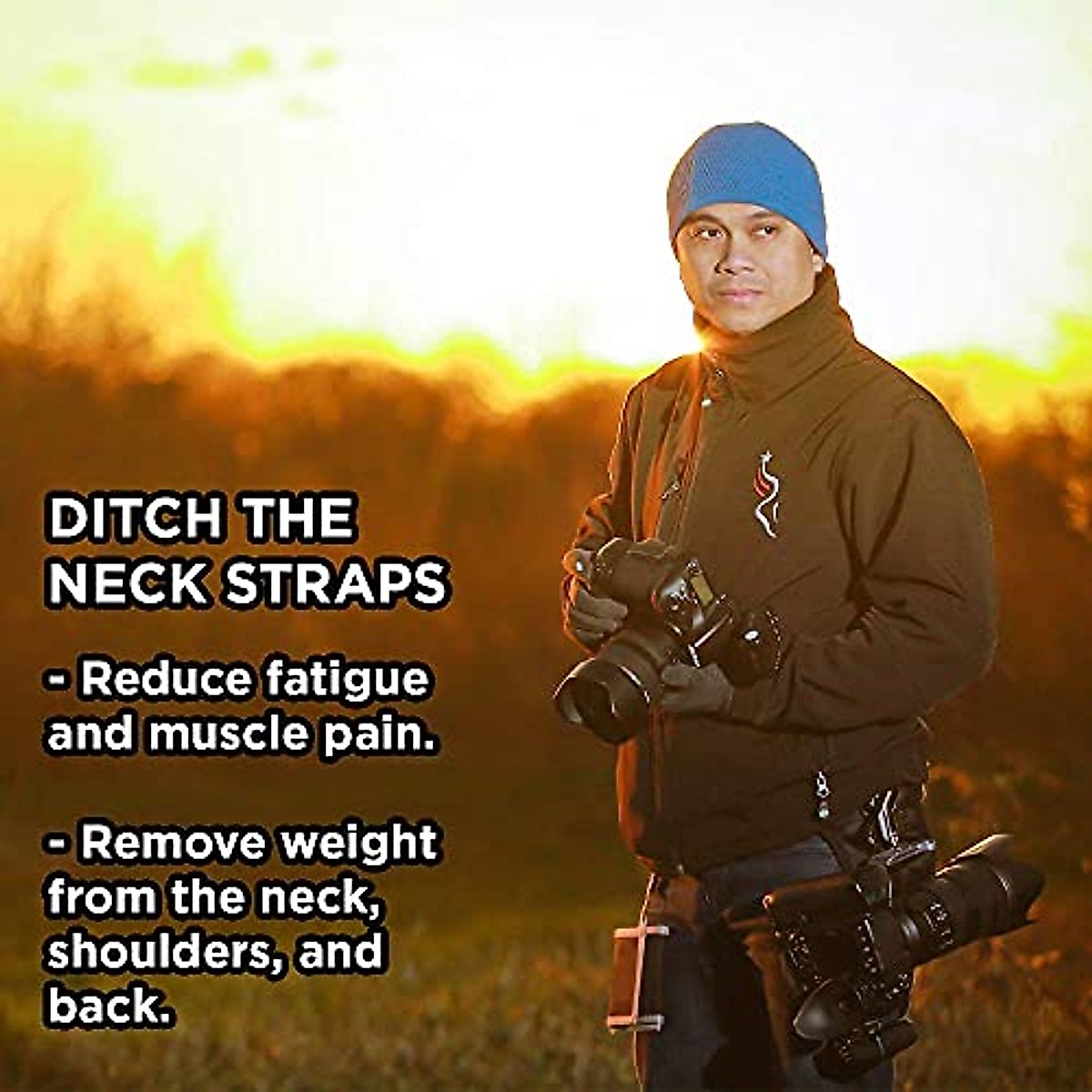 Spider Holster – SpiderPro DSLR Single Camera System v2 for Carrying ONE Professional Camera and Heavy Gear Featuring Belt with Built-In Self-Locking Camera Holster for Secure Quick-Draw Camera Access