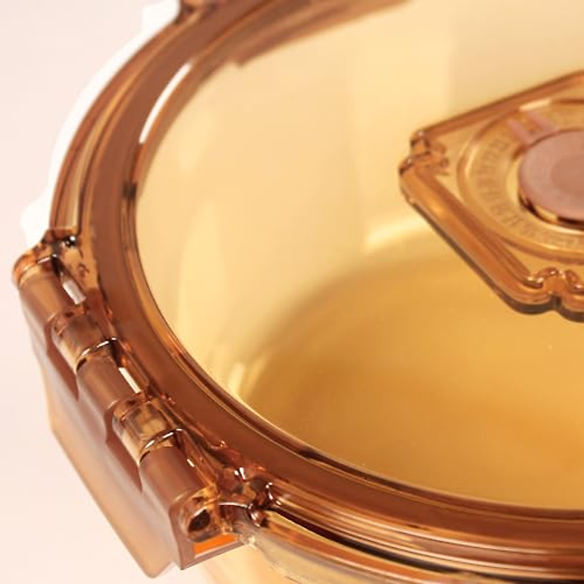 LIUYWYHCF Extra Large Glass Storage/Baking Containers with Lids (6 Pieces Total) Set of 3, Meal Prep Food Airtight and lunch Container, Microwave, Freezer and Dishwasher, Amber Round