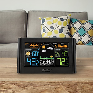 La Crosse Technology 308-27937-INT Wireless Color Weather Station with Bonus Display, Black