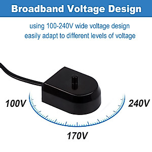 HSYTEK Replacement Electric Toothbrush Charger HX6100 Compatible with Phillips Sonic Care HX4100/HX5100/HX6100, Inductive Charging Base HX3000/HX6000/HX9000, Heavy Duty - Black