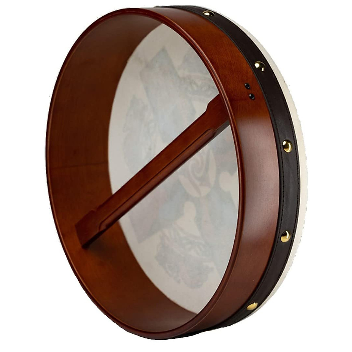 Fair Trade Traditional 12'' Irish Celtic Bodhran with beater & DVD - handcrafted in Ireland