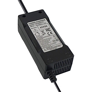 Abakoo 42V 2A Charger Power Supply Adapter for 36V 8Ah-15Ah Lithium Li-ion Battery Pack with DC 5.5 x 2.5mm/5.5 x 2.1mm