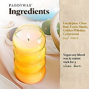 Paddywax Candles Realm Candle, 12 Ounces, Yellow, Golden
