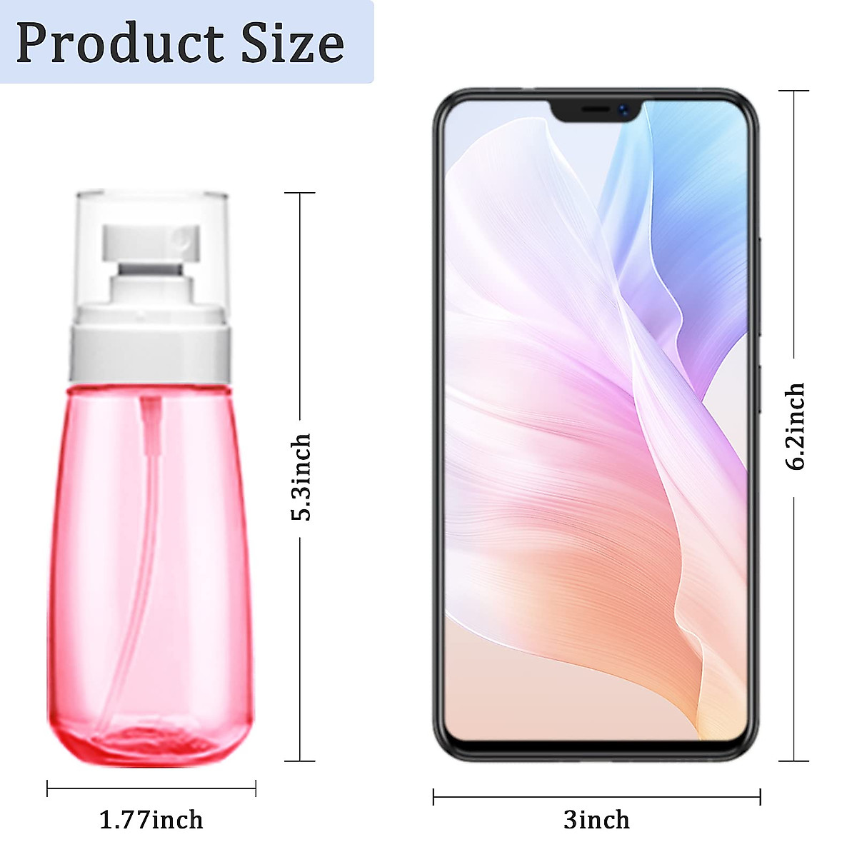 Cosywell Fine Mist Spray Bottle TSA Approved 3.4oz/ 100ml Empty Cosmetic Travel Bottles Set 27 Pack TSA Approved Travel Containers