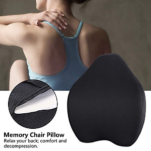 VTOSEN Cushion Orthopedic Memory Chair Lumbar Support Pillow Foam Seat Pad, Chair Cushions for Dining Chairs, Kitchen Chair Pads