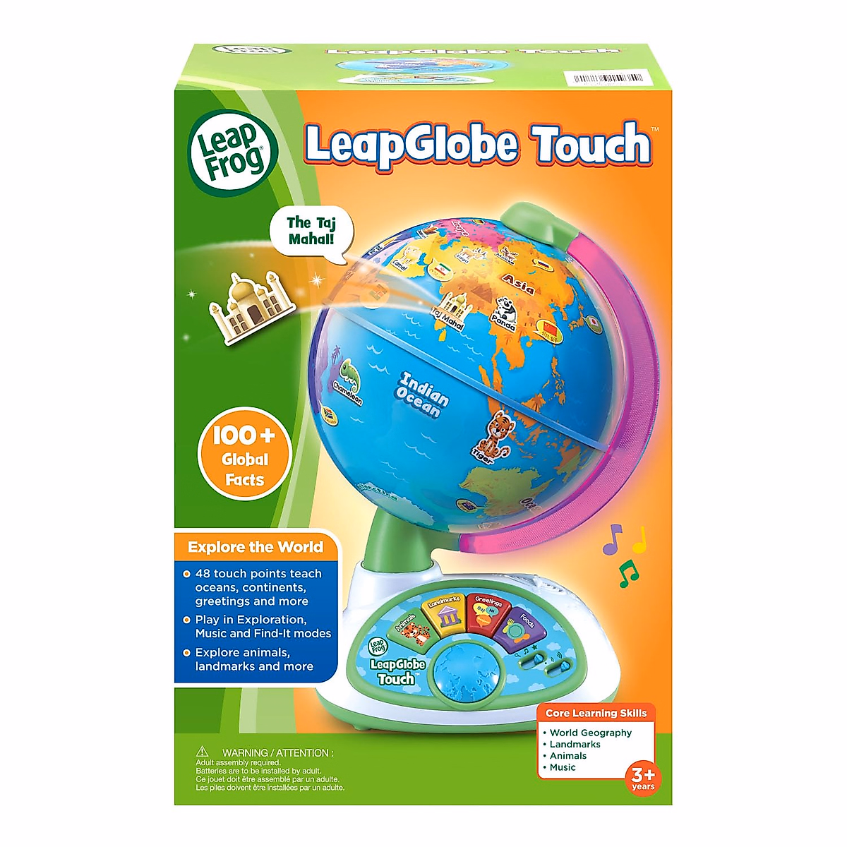 LeapFrog LeapGlobe Touch Interactive Globe for Kids Ages 3 and up