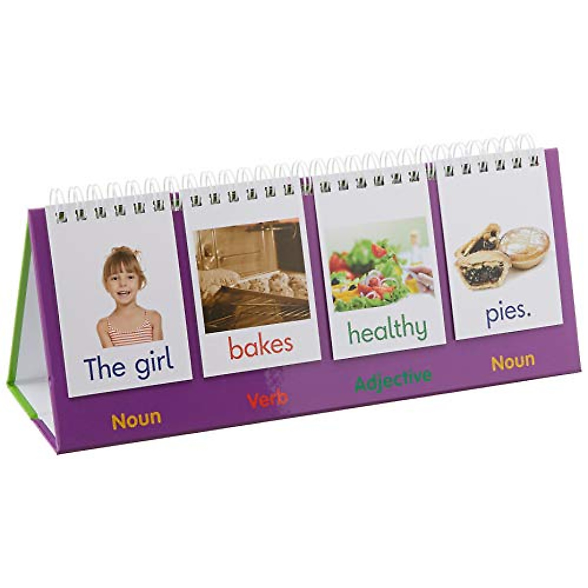 Junior Learning: Sentence Flips, Double-Sided Flip Stand, Enables Students to Build New Sentences,For Ages 4 and up,0.5 H x 9.25 L x 5.5 W