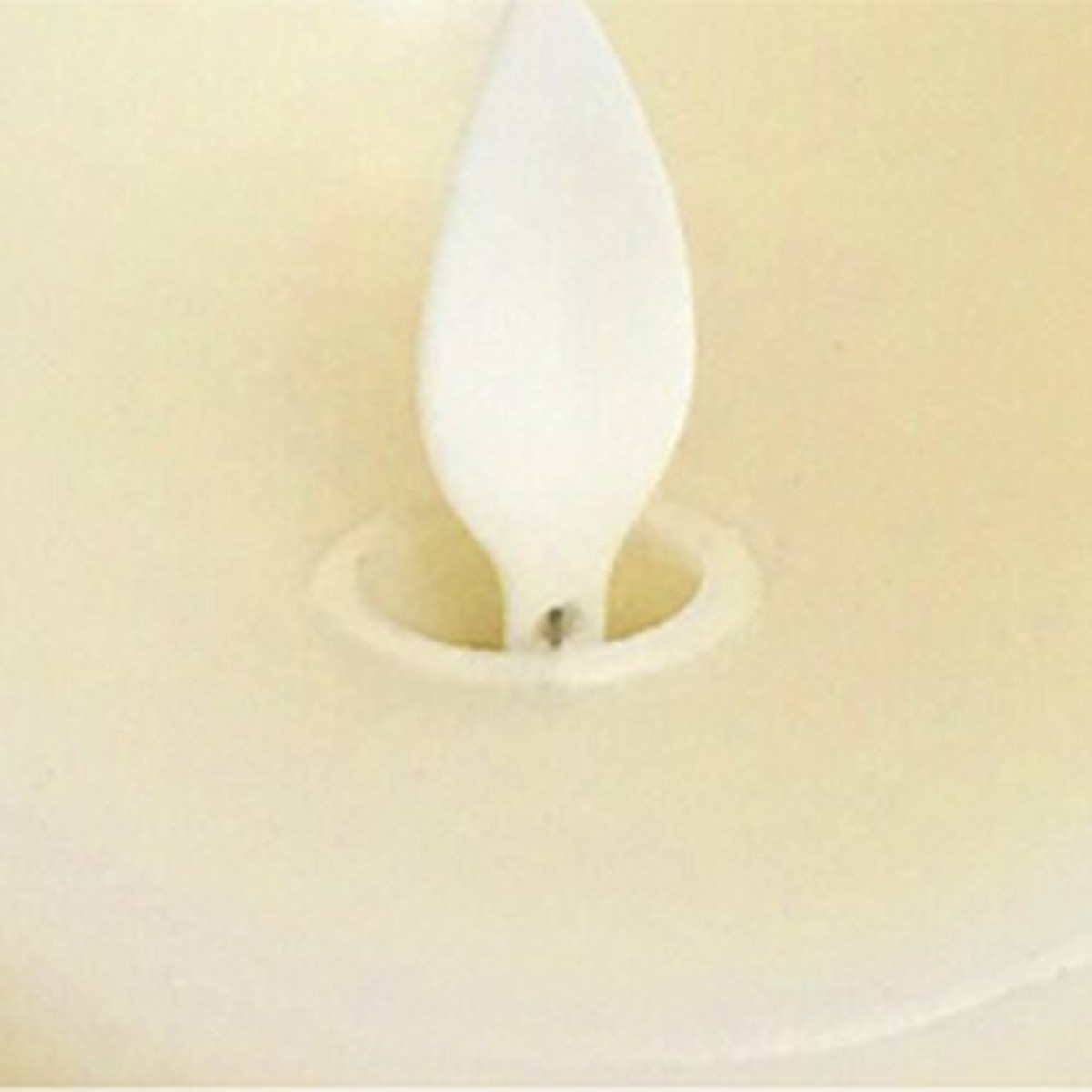 Bello Luna 5.9in LED Wickless Candle Tear Wave Shaped Rechargeable and Environmental Flickering Candle with Remote Control