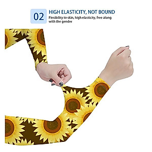 BIGCARJOB Custom Design Arm Sleeves,Women Ladies Fashion Arm Covers,for Elbow Brace, Baseball, Basketball, Football, Cycling Sports,Size M