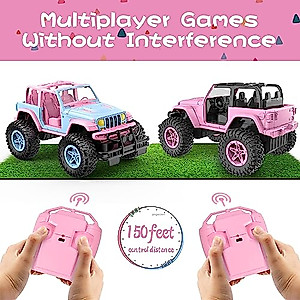 NQD Remote Control Car for Kids 1:16 Scale 80 Min Play 2.4Ghz Off Road RC Trucks with Storage Case Toy Car Gift for Girls 3 4 5 6 Year Old