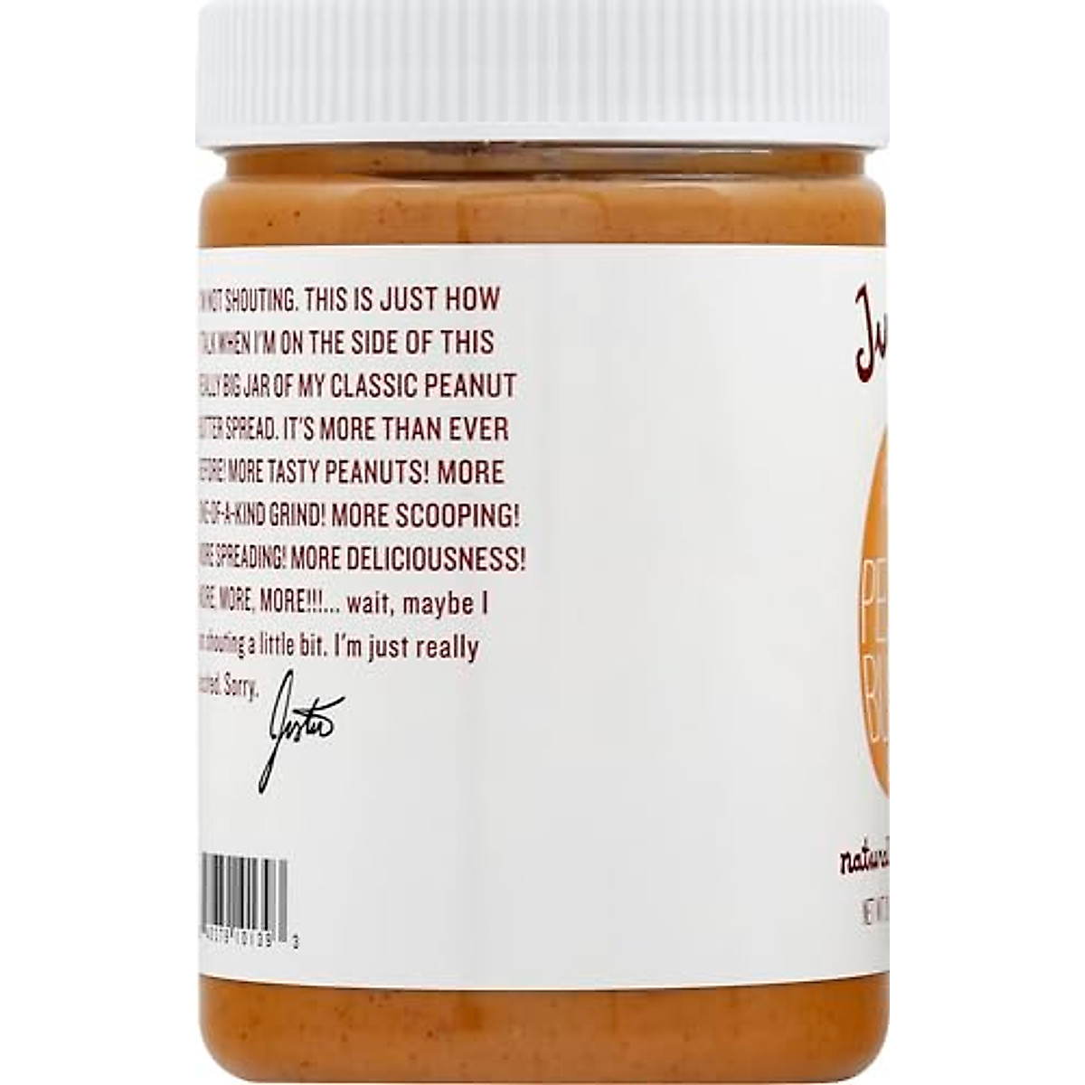 JUSTIN'S Classic No Stir Gluten-Free Peanut Butter Spread, 28 Ounce Jar