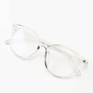 VJK Premium Blue Light Blocking Glasses Clear Lens Anti Blue Light Glasses for reducing Headaches and Improving Sleep, Computer Gaming Retro Vision Anti Glare Glasses,Unisex for Women and Men