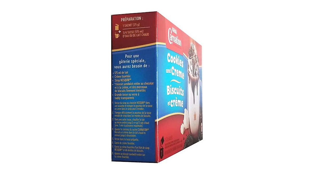 Nestle Carnation Cookies & Creme Hot Chocolate Mix - 7 Sachets