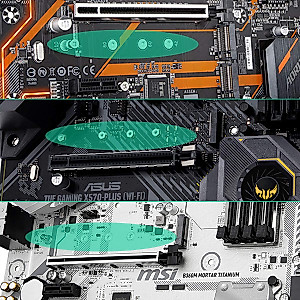 Akuoly M.2 SSD Screw Set PC Motherboard Screws Spacers for Asus Gigabyte ASRock Msi Motherboards, 21pcs