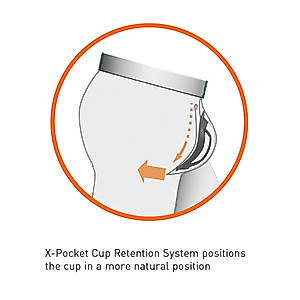 Shock Doctor Boy's Core Brief With BioFlex Athletic Cup, Moisture Wicking Vented Protection, Youth Sizes White