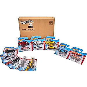 Hot Wheels Amazon 10-Pack Mini Collection of Toy Cars, 1:64 Scale Vehicles, Different Themes, Authentic Decos, Gift for Collectors & Kids 3 Years Old & Up [Amazon Exclusive]