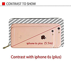 NRBEAWD Star Moon Print Ladies Wallet Women Coin Purse Clutch Zip Long Pu Leather Handbag