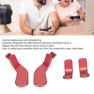 4pcs Controller Paddles for One Elite Series 2, Replacement Controller Parts, Stainless Steel, Convenient to Use.