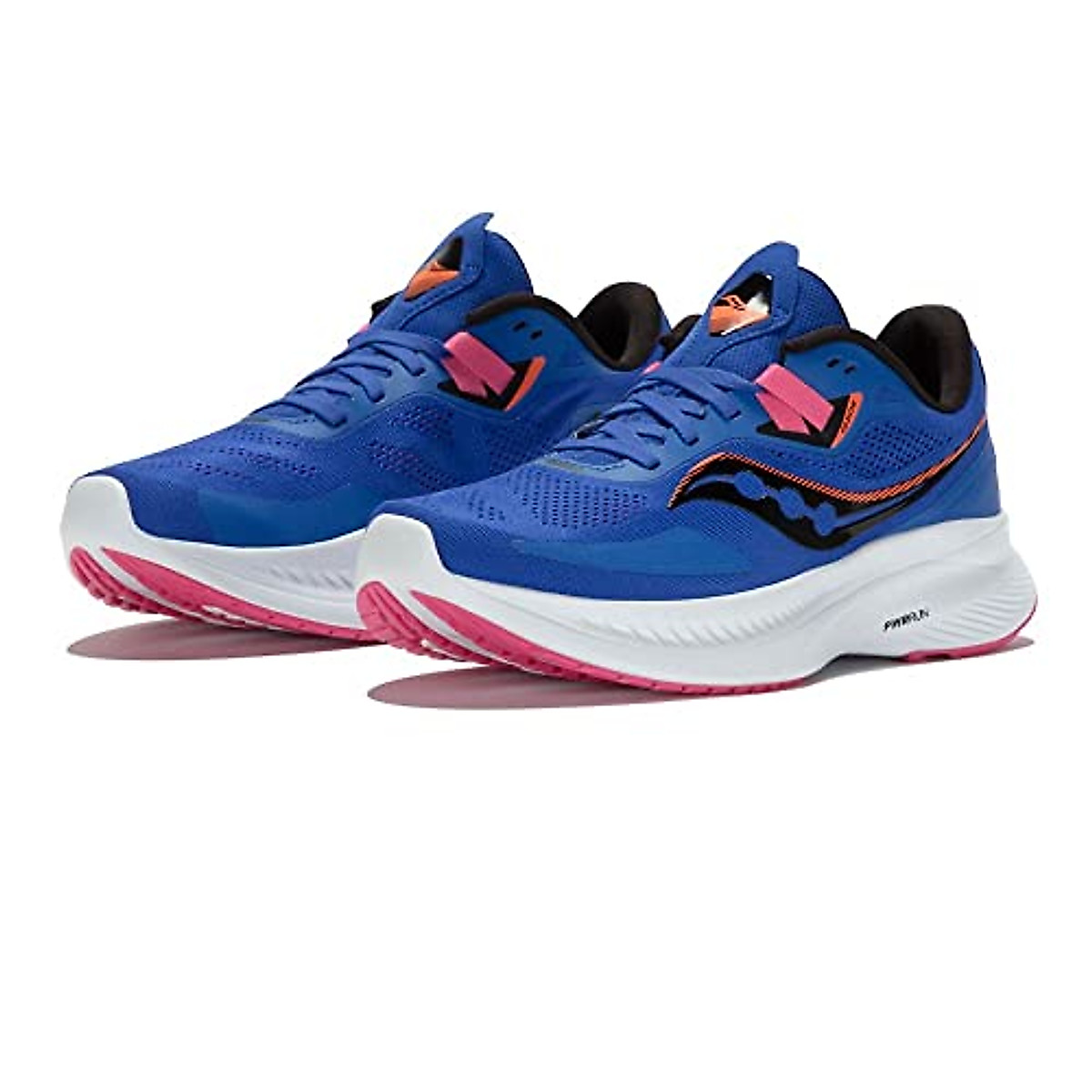 Saucony Women's Guide 15 Sneaker, Blue Raz/Zest, 7