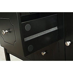 Mixcept 52" Stylish Sideboard Buffet Cabinet Wood Console Table Storage Cabinet with 2 Doors and 2 Drawers, Black