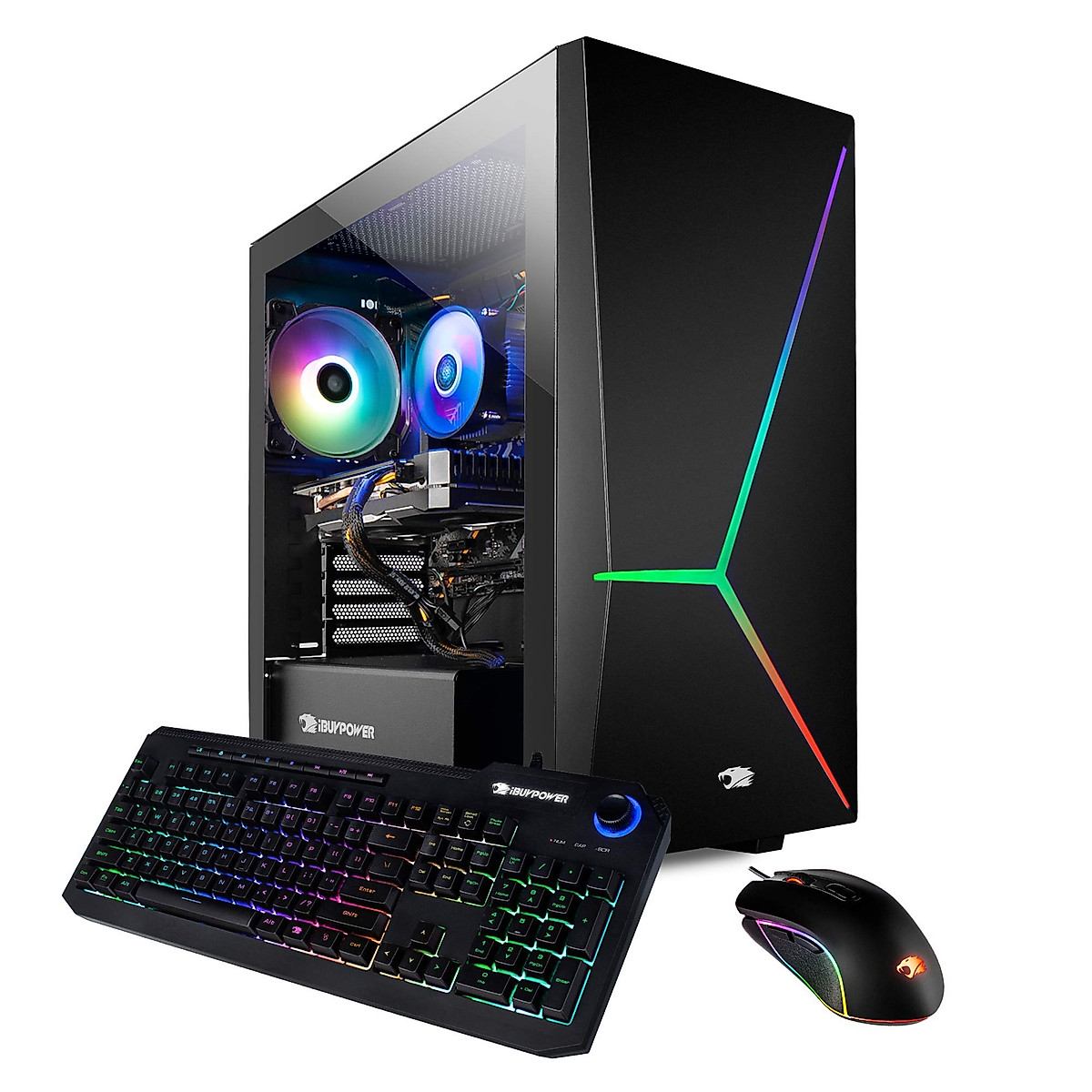 iBUYPOWER Gaming PC Computer Desktop 1000iV2 (Intel i7-10700F 2.9GHz, NVIDIA GeForce RTX 2060 6GB, 16GB DDR4 RAM, 480GB SSD, 2TB HDD, WiFi Ready, Windows 10 Home)