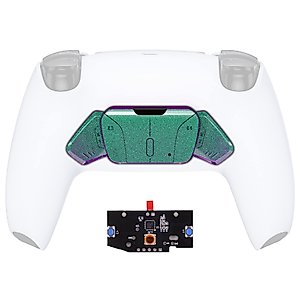 Turn RISE to RISE4 Kit – Redesigned Chamelon Green Purple K1 K2 K3 K4 Back Buttons & Remap PCB Board for PS5 Controller eXtremeRate RISE & RISE4 Remap kit - Controller & Other Accessories NOT Included