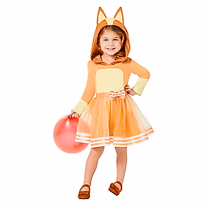 Spirit Halloween Bluey Toddler Bingo Dress Costume | 3T - 4T | Officially Licensed | Easy Costumes