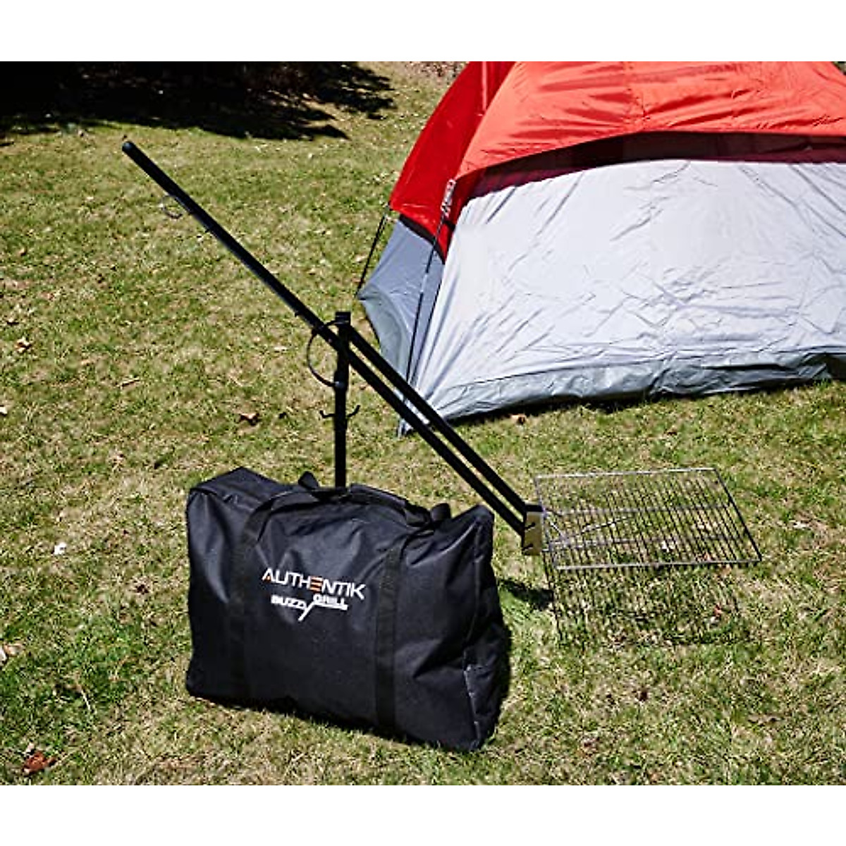 Authentik BuzzyGrill Camping Grill and BuzzyGrill Portable Storage Carry Bag Bundle