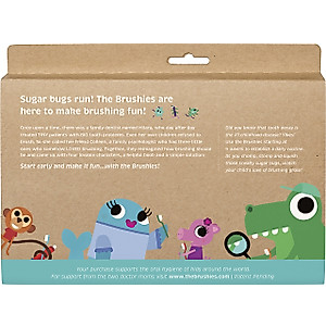 The Brushies Baby & Toddler Toothbrush & Storybook, Gift Set of 4 Brushes