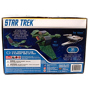 Polar Lights Star Trek: USS Grissom and Klingnon BoP 1:1000 Scale Snap Model Kit (POL957M)