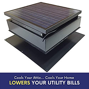 Remington Solar 30 Watt/BLK 38V Roof Mount Solar Attic Fan