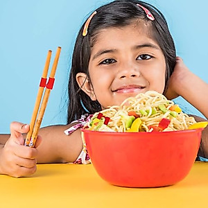 42 PCS Reusable Chopsticks Helpers Training Chopstick Hinges Connector Practice Chinese Chopstick Helper, Multicolor Non-Slip Portable Practice Chopsticks for Adults, Kids, Beginner, Trainers