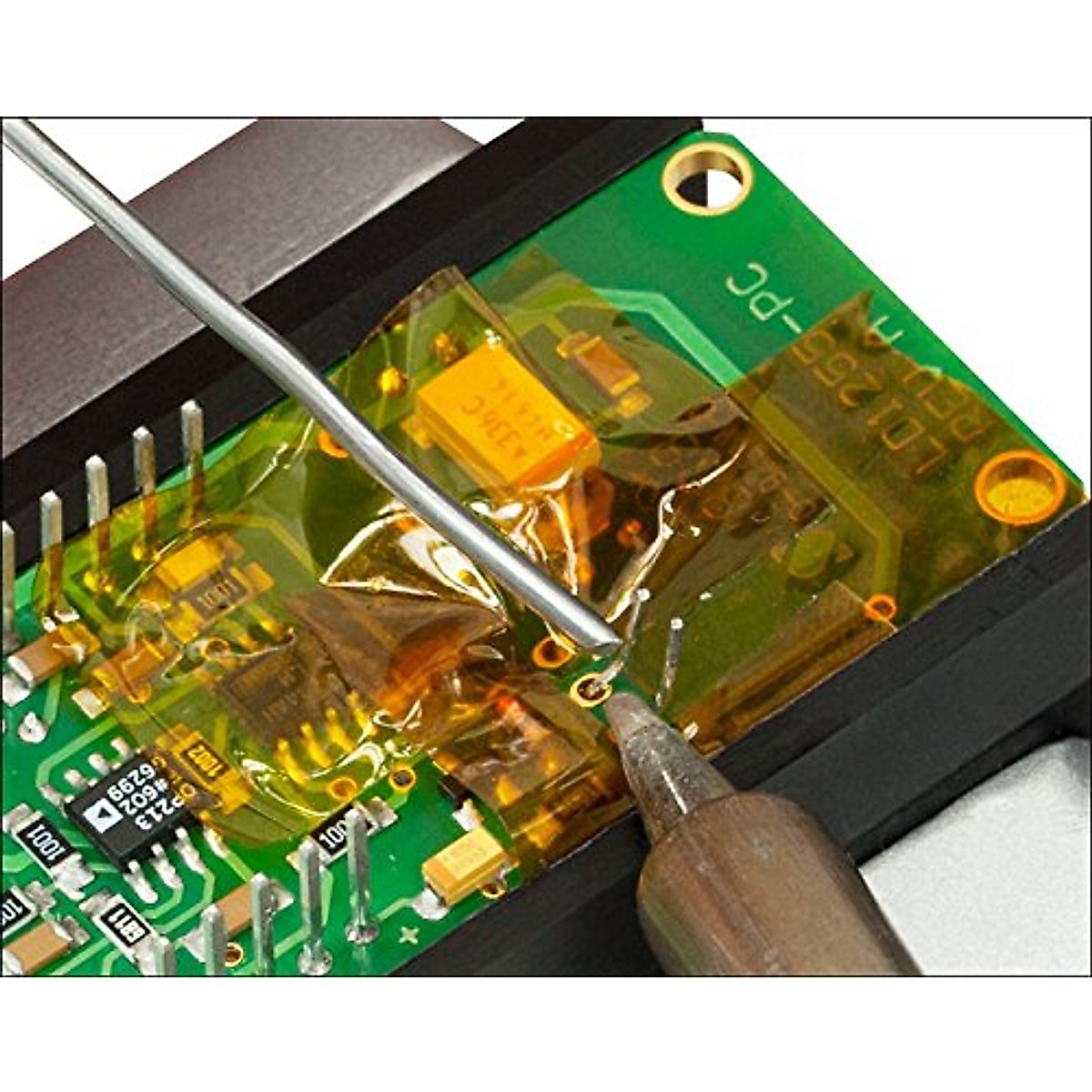 MYJOR High Temperature Tape， 1 mil Kapton Tape, Polyimide Tape, Professional for Protecting CPU, PCB Circuit Board, 1/4", 1/2", 3/4", 1"- 4 Rolls，No Residue.