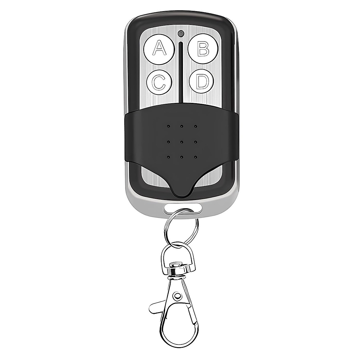 Universal Garage Door Remote for Liftmaster Chamberlain Craftsman Openers with 5 Colors Learn Button, Purple Yellow Green Orange Red, Keychain Included, 1 Pack