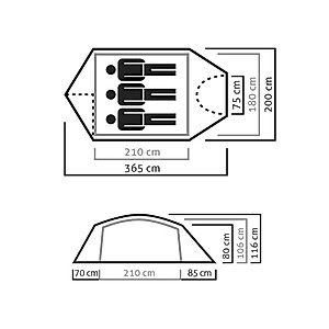 Salewa Unisex's Sierra Leone Iii Tent, Light Grey/Cactus, UNI