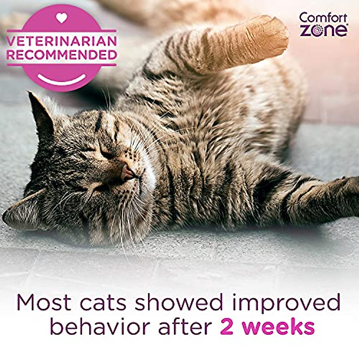 Comfort Zone 2 Diffusers Plus 2 Refills Cat Calming Diffuser Kit (2-Room Pack) for a Calm Home | Veterinarian Recommended | Reduce Spraying, Scratching, & Other Problematic Behaviors