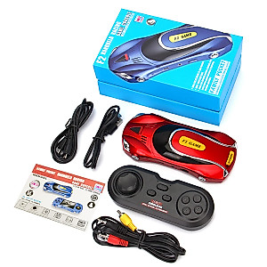 F2 Game Handheld Game Console for Children, Built-in 5000 Retro Classic Games，3.0" LCD Screen Portable TV Output Video Game Player， Best Birthday Gift for Kids and Adult (Red)