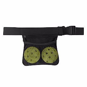 Nebudo Tennis Ball Band Holder Pickleball Tennis Balls Pickleballs Holding Accessory for Women Skirt Men Waist Hip Bags Accessories Pouch Sack Pickle Ball Bag Carrier Gadgets Gear Band Travel Pocket