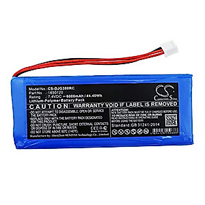 Fenleihu 7.4V Battery Replacement for DJI Inspire 1 Controller Phantom 3 Drones Controller Inspire 2 Controller GL300C GL300F GL300E 1650120 (6000mAh/7.4V)
