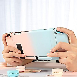 Protective Case Joy Con Controller Shell Hard Housing Full Cover Shell For Nintend Switch Game Console Colorful Shell Blue