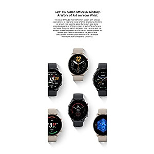 JAITEA [New Version GTR 2 New Version Smartwatch Alexa Built-in Ultra-Long Battery Life Smart Watch for Android iOS Men (Color : Black1, Size : GTR 2 New Version)