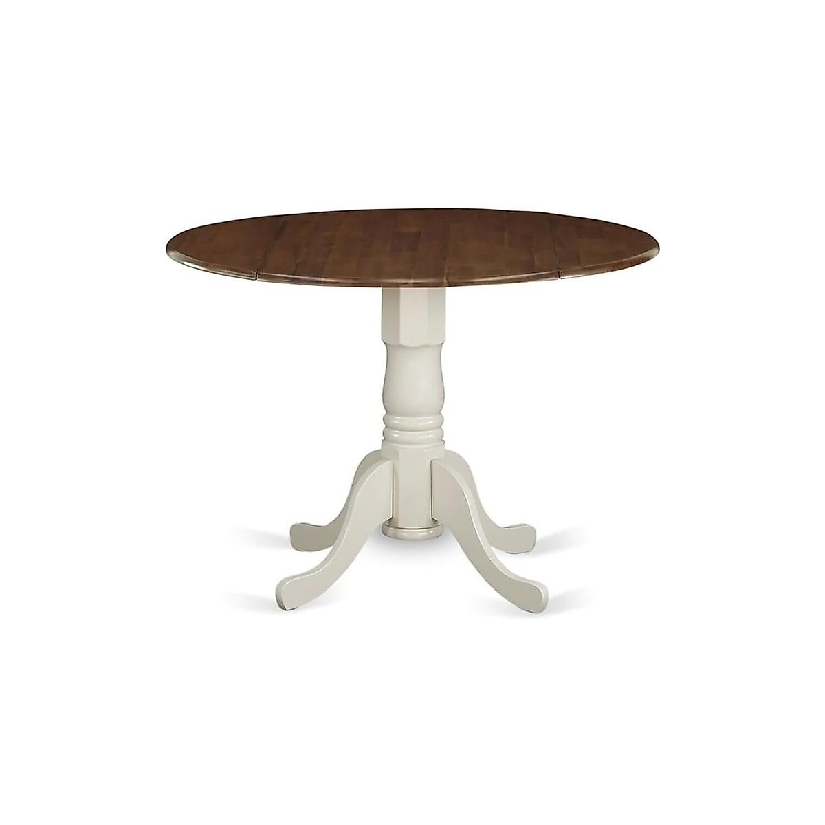 Homestock Artistic Accomplishment Antique Round Dining Table Made Of Sturdy Wood, Round Table Top With Clean Finish, Ideal For Small Dining Areas, Modern Compact Dining Table Oak/42-inch/With Dropleaf