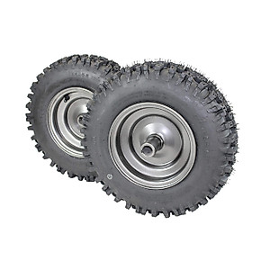 (Set of 2) Replacement for Ariens 07101201, 07101202 Keyed 16x4.80-8 Tire Wheel Assy with new improved non directional Snowblower tire