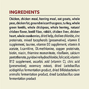 Acana Dry Cat Food for Indoor Cats, Indoor Entrée, Chicken, Turkey, Whole Herring, and Rabbit, 4lb