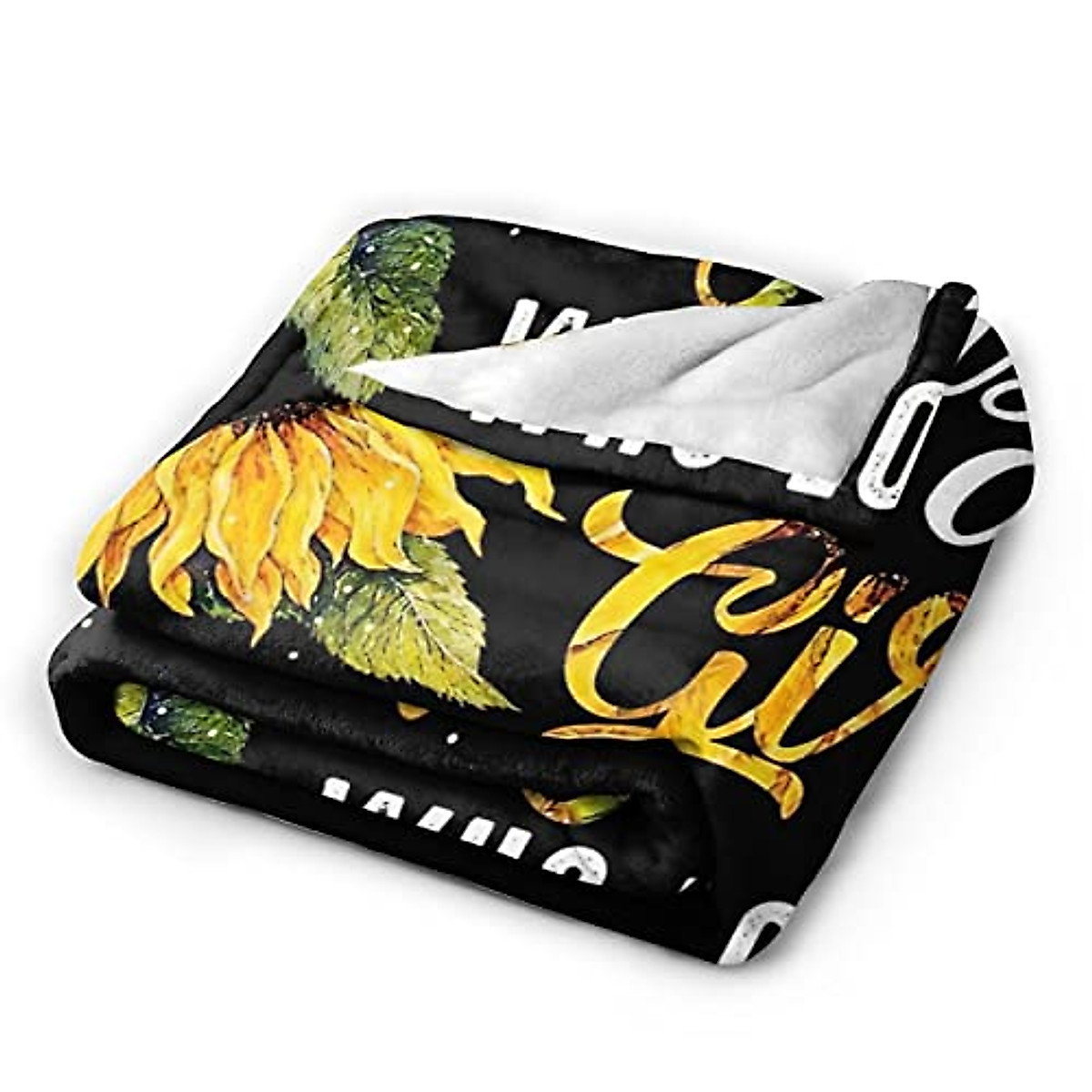 Sunflower Blanket Soft Lightweight Throw Blanket Comfortable Warm Bed Blanket for Bedroom Living Room Sofa Couch(50"x40")