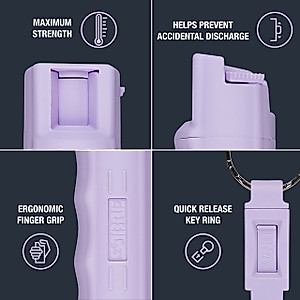 SABRE Personal Safety Kit with Pepper Spray and 2-in-1 Personal Alarm with LED Light, 0.54 fl oz, 25 Bursts,130dB Alarm, Audible Up to 1,250 Feet