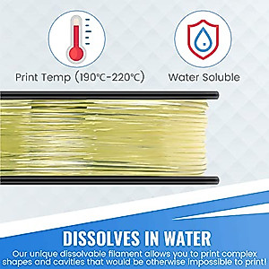 Fused Materials PVA 3D Printer Filament, 1.75mm, 0.5kg roll