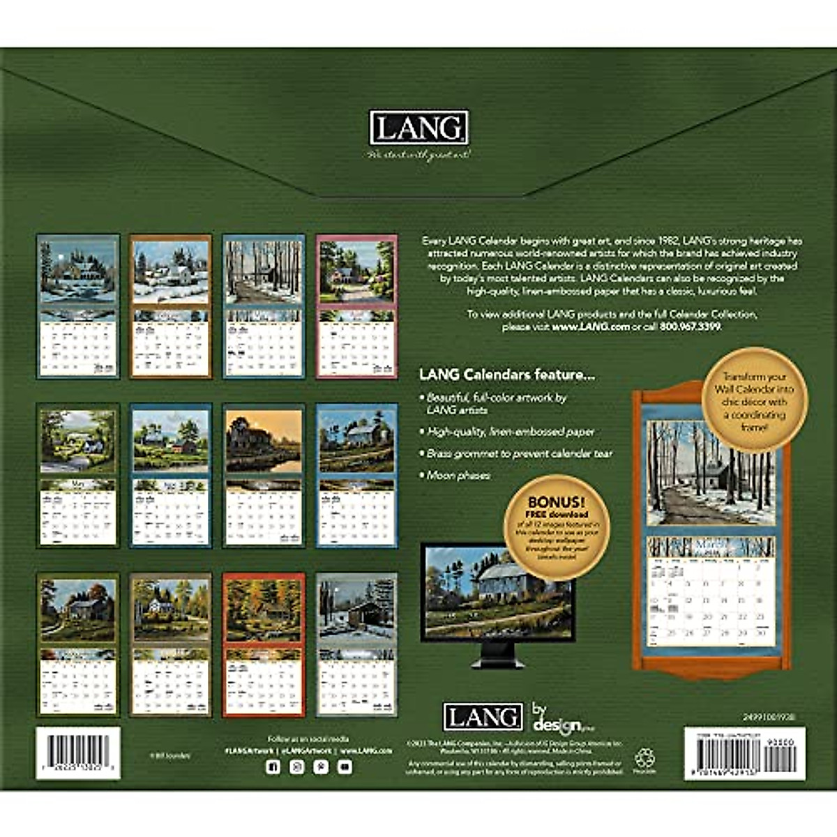 LANG Road Home 2024 Wall Calendar (24991001938)