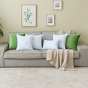 MIULEE Pack of 2 20x20 Pillow Inserts-Decorative Shredded Memory Foam Cooling Throw Pillows-Adjustable Premium Square Wedding Pillow Stuffer Form for Couch Bed Cushion