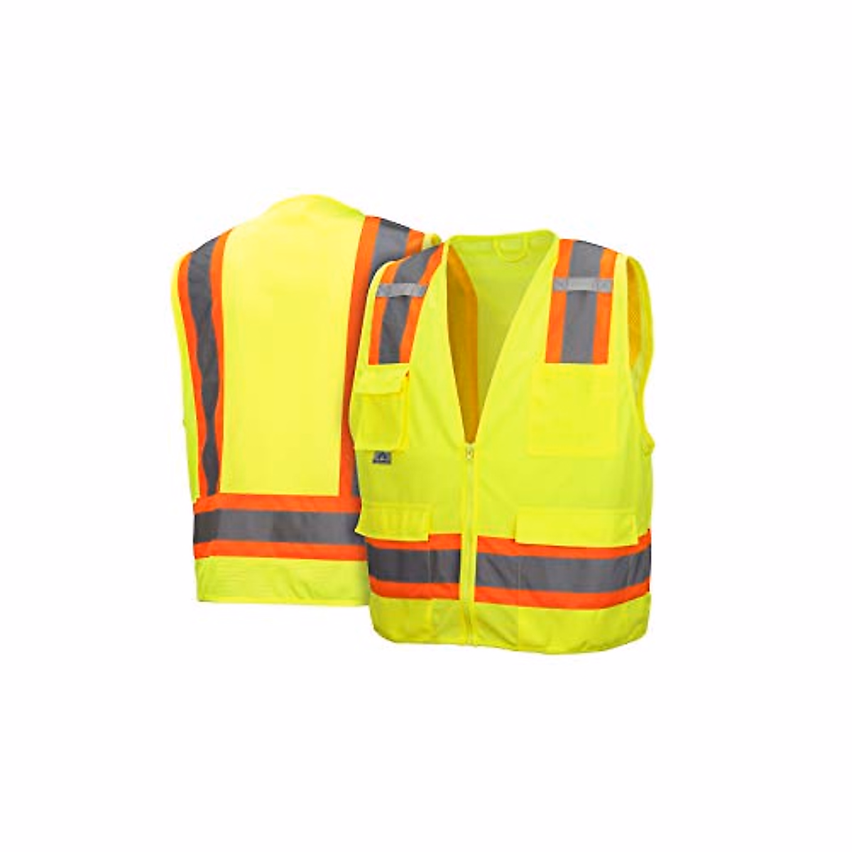 Pyramex Safety RVZ2410M RVZ24 Series Vest Hi-Vis Lime - Size Medium